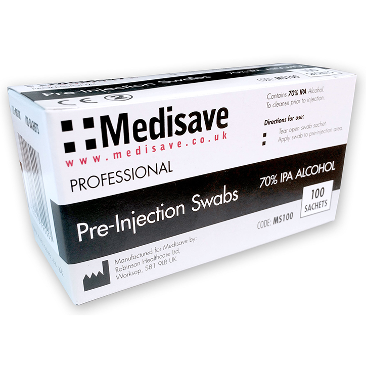 Professional Alcohol Pre-Injection Swabs x 100 – The Suuk